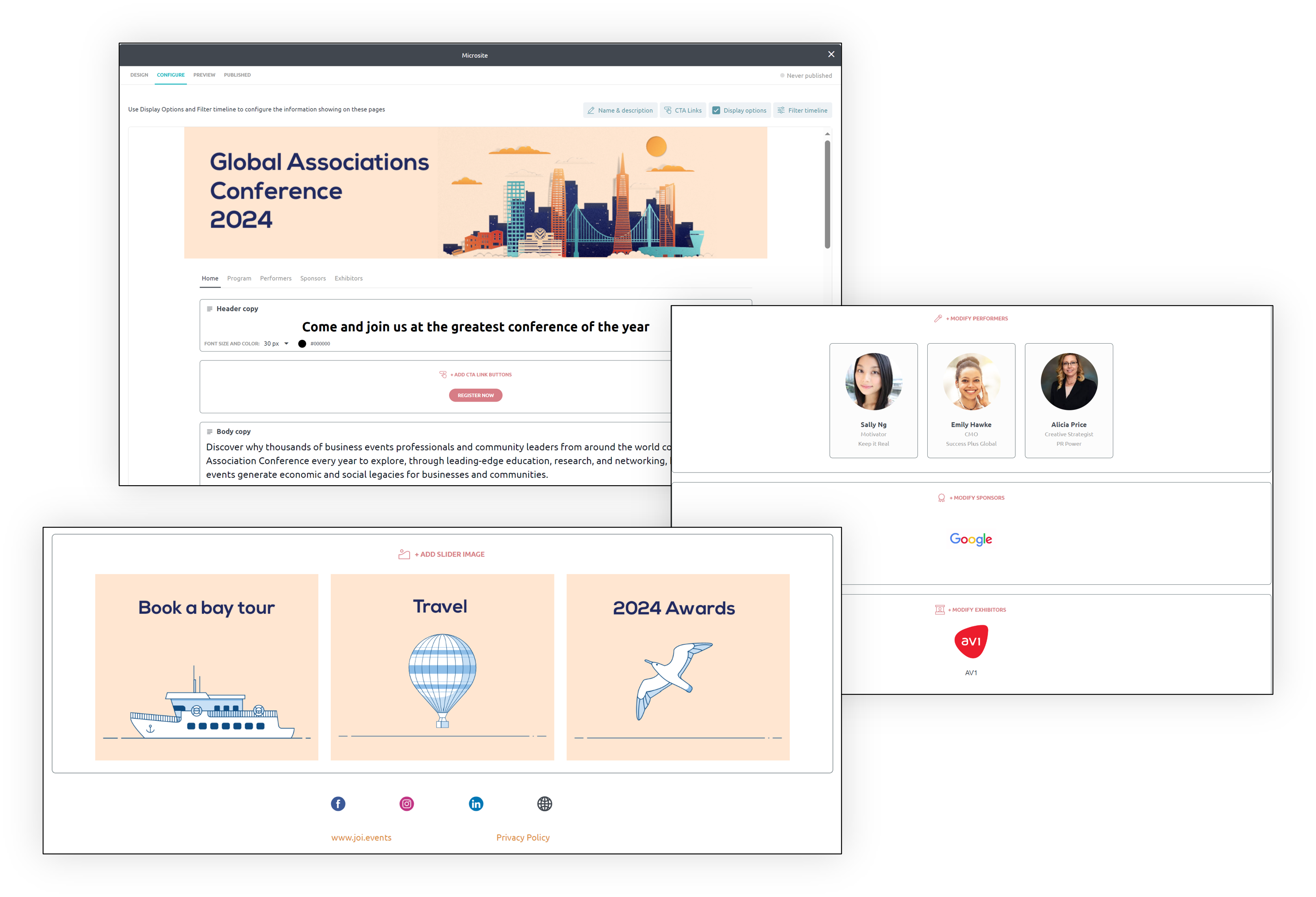 Creating your Event Microsite